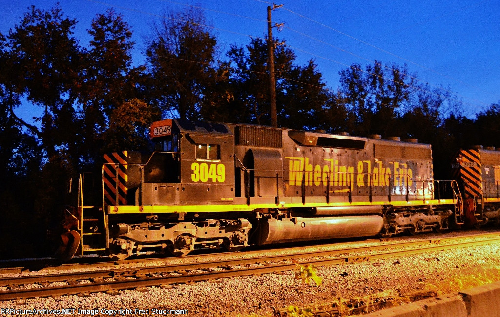 WE 3049 at 6:54 this AM.